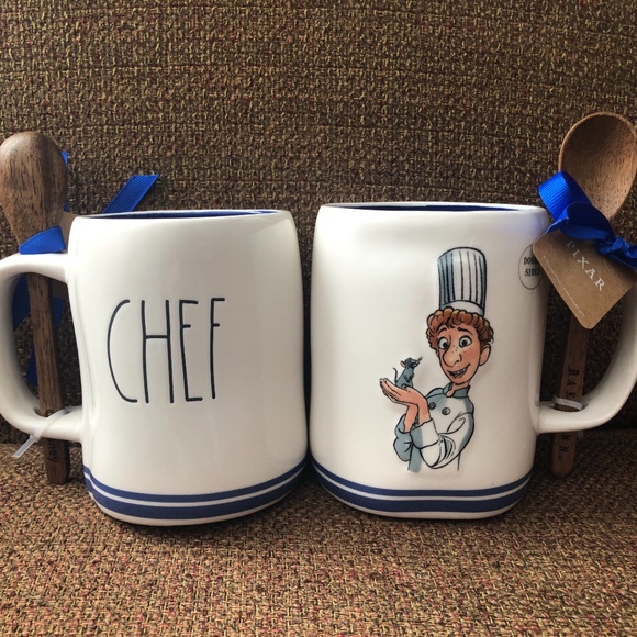 Rae Dunn | Dining | Nwt Rae Dunn Disney Ratatouille Chef Mug W Wood ...